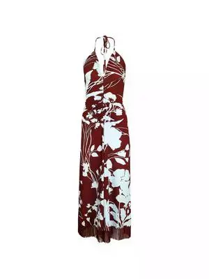 Cara Cara Shelter Island Floral-print Maxi Dress - Brown