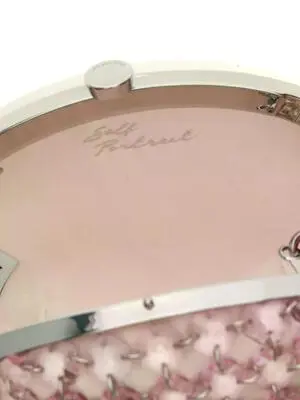 SELF-PORTRAIT Crystal Embellished Clutch Bag With Bow Detail - Pink
