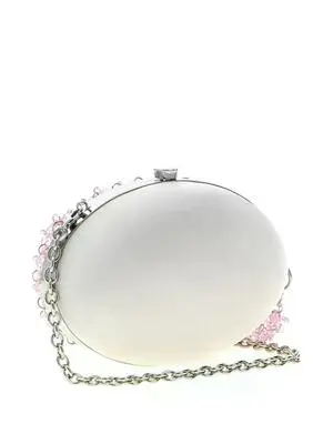 SELF-PORTRAIT Crystal Embellished Clutch Bag - Pink