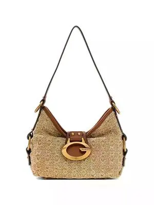 Guess Camden Woven Logo Plaque Tote Bag - Neutrals