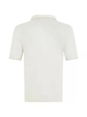 Fedeli Ribbed-knit V-neck T-shirt