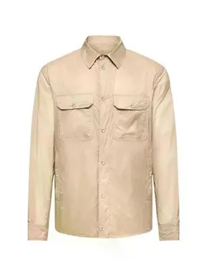 Moncler Ripstop-texture Button-down Shirt - Neutrals
