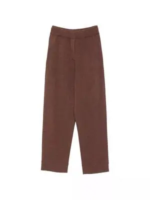 Brunello Cucinelli Ribbed Knit Straight-leg Trousers