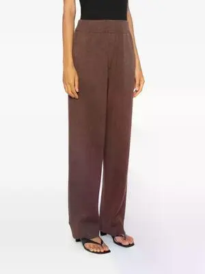 Brunello Cucinelli Ribbed Knit Straight-leg Trousers