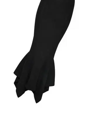 MARINE SERRE Ribbed Knit Maxi Dress