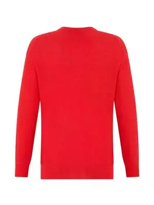Fedeli Cotton Waffle Knit Crew Neck Sweater