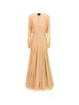 GIOVANNI BEDIN Smocked Cut-out Maxi Dress
