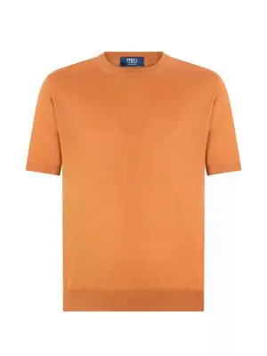 Fedeli Round-neck Short-sleeve T-shirt - Orange