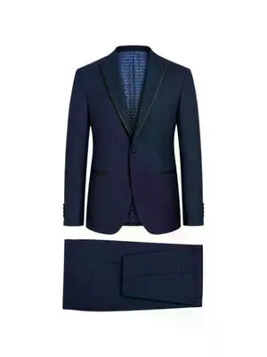 RAMON SANJURJO Peak-lapel Single-breasted Suit - Blue