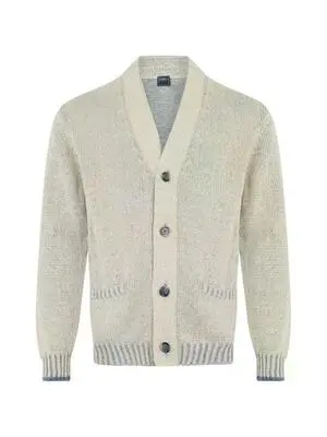 Fedeli Knitted Long-sleeve Cardigan - Neutrals