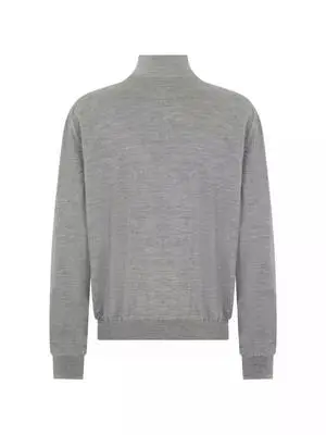 Fedeli Paros High-neck Zip-up Cardigan - Grey