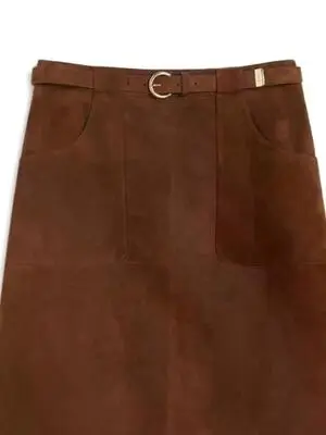 Max Mara Belted A-line Midi Skirt
