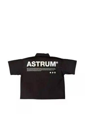 ASTRUM Logo-detail Short-sleeve Shirt - Black