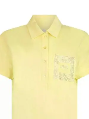Liu Jo Embellished Pocket Polo Shirt