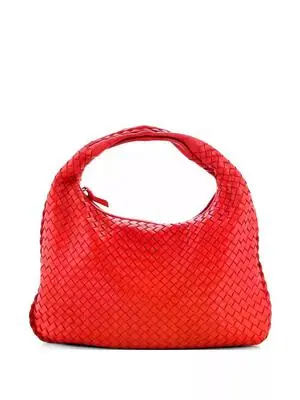 Bottega Veneta Bottega Veneta Intrecciato Nappa Small Hobo Bag Red