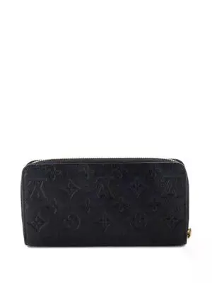 LOUIS VUITTON Zippy Wallet Monogram Empreinte Leather Small Wallets - Black