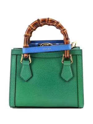 Gucci Diana Mini Crossbody Bag With Bamboo Handle - Green