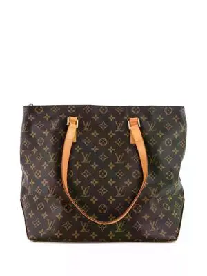 LOUIS VUITTON Cabas Mezzo Monogram Canvas Tote Bag - Brown