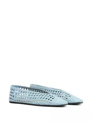 SCAROSSO Ella Woven Ballet Flats