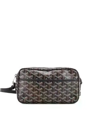 Goyard Cap Vert Bag In Coated Canvas - Black