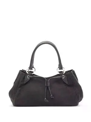 BVLGARI 2000s Logomania Shoulder Handbag - Black