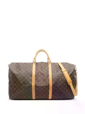 LOUIS VUITTON 1998 60 Keepall Bandoulière Holdall - Brown