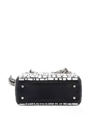 Dior Lady Chain Bag Leather And Mirror Mosaic Mini Shoulder Bag