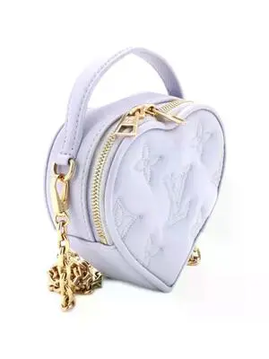 LOUIS VUITTON Pop My Heart Pouch Bag Bubblegram Leather Crossbody Bag
