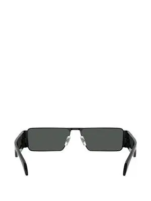 Versace Medusa Plaque Rectangle Frame Sunglasses