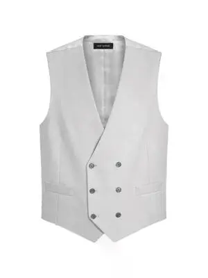 LUIGI BIANCHI MANTOVA Double-breasted Waistcoat - Grey