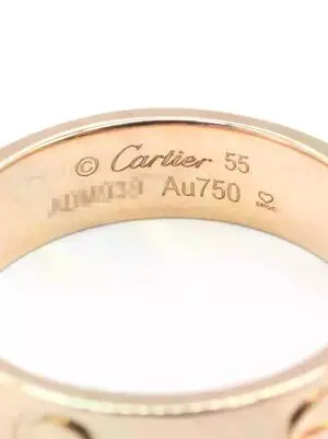 Cartier 18k Rose Gold Screw Motif Band Ring