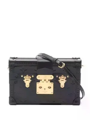 LOUIS VUITTON Petite Malle Monogram Vernis Shoulder Bag