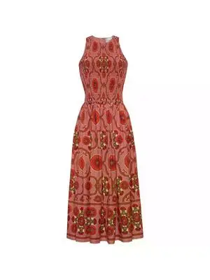Cara Cara Smocked Floral Dress - Pink