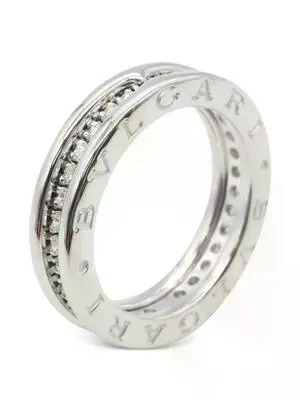 BVLGARI B.zero1 18k White Gold Diamond Ring - Silver