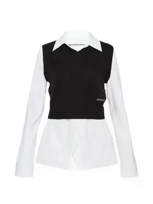 Alexander Wang Layered Long-sleeve Shirt - White