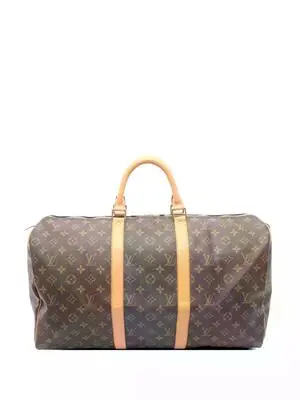 LOUIS VUITTON Keepall 50 Monogram Bag - Brown