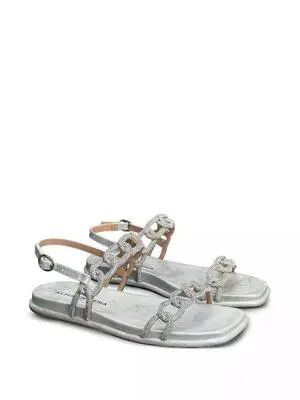 ALMA EN PENA Crystal-embellished Chain-link Sandals