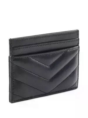 Saint Laurent 2020s Monogram Quilted Card Holder