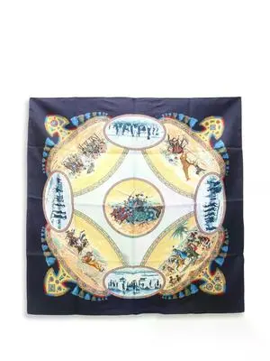 Hermès 2010s Cavaliers Peuls Silk Scarf