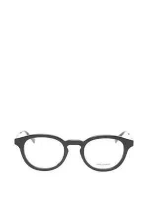 Saint Laurent Round Frame Glasses - Black