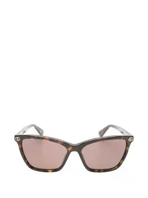 Gucci Tortoiseshell-effect Cat-eye Sunglasses - Brown