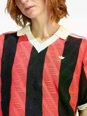 Adidas Striped Short-sleeve Polo