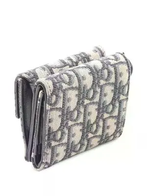 Dior 2010s Oblique-jacquard Trifold Wallet