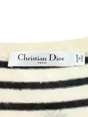 Dior L'union Fait La Force Striped Knit Sweater