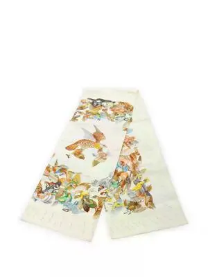 Hermès L'intrus Bird-print Scarf