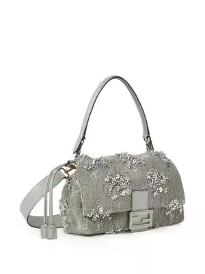 Fendi Floral-embellished Shoulder Bag