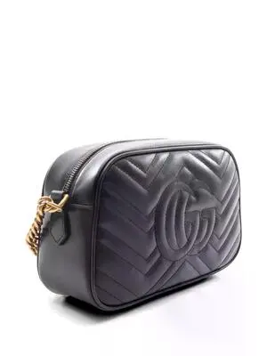 Gucci Gg Marmont Matelassé Crossbody Bag - Black