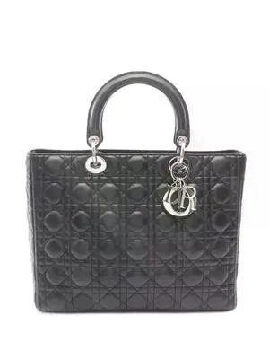 Dior Large Lady Tote Bag - Black