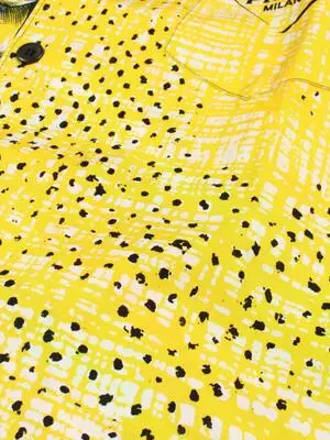 Prada 2010s Double Match Banana-print Shirt