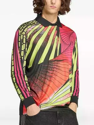 Adidas Archive Graphic-print Long-sleeve T-shirt - Black